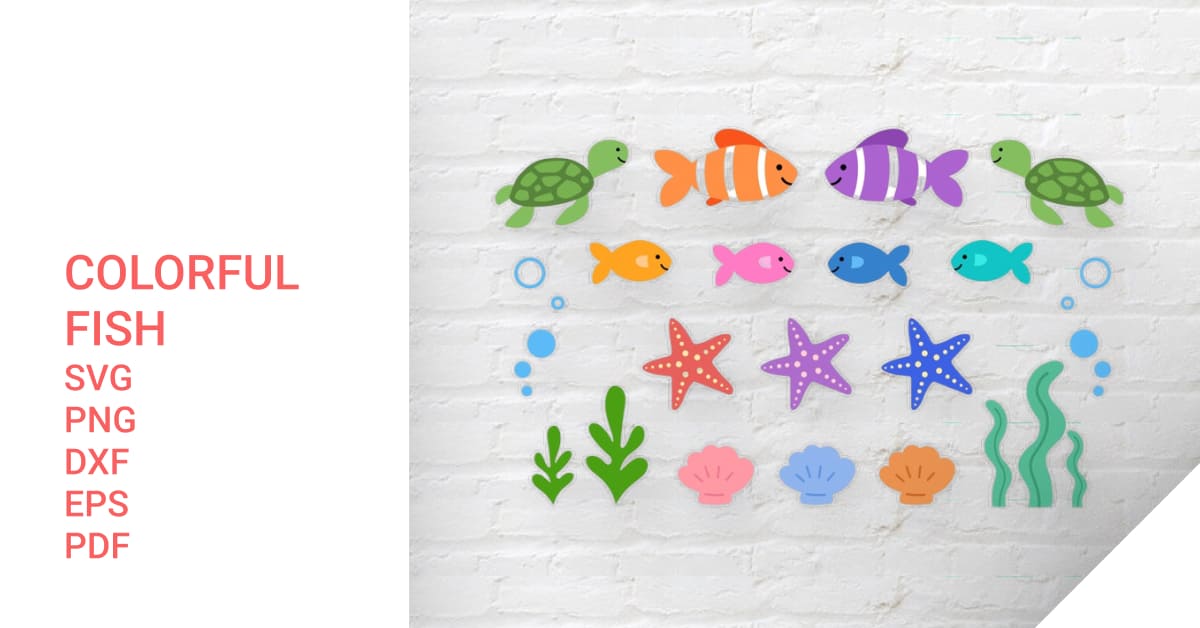 Colorful Fish SVG – MasterBundles