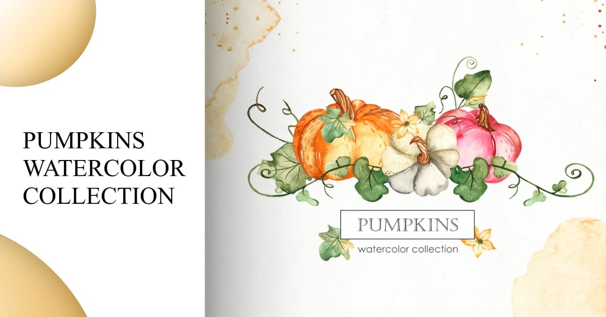 Pumpkins Watercolor Collection – MasterBundles