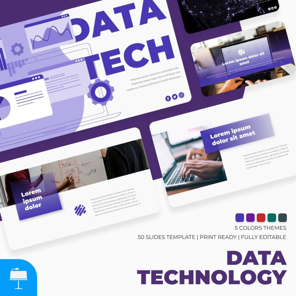 Data Technology Keynote Template – MasterBundles