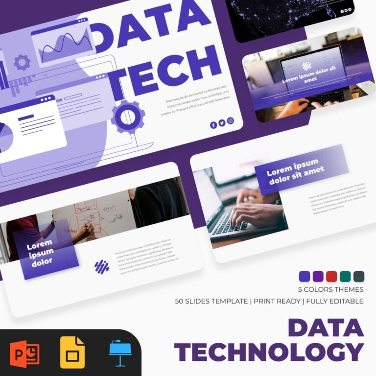 Data Technology PowerPoint Template – MasterBundles