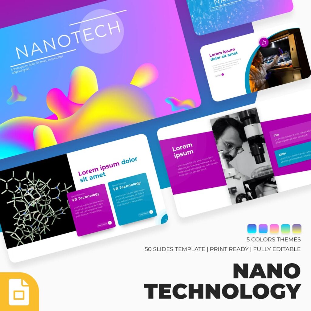 Nano Technology Google Slides Theme – MasterBundles