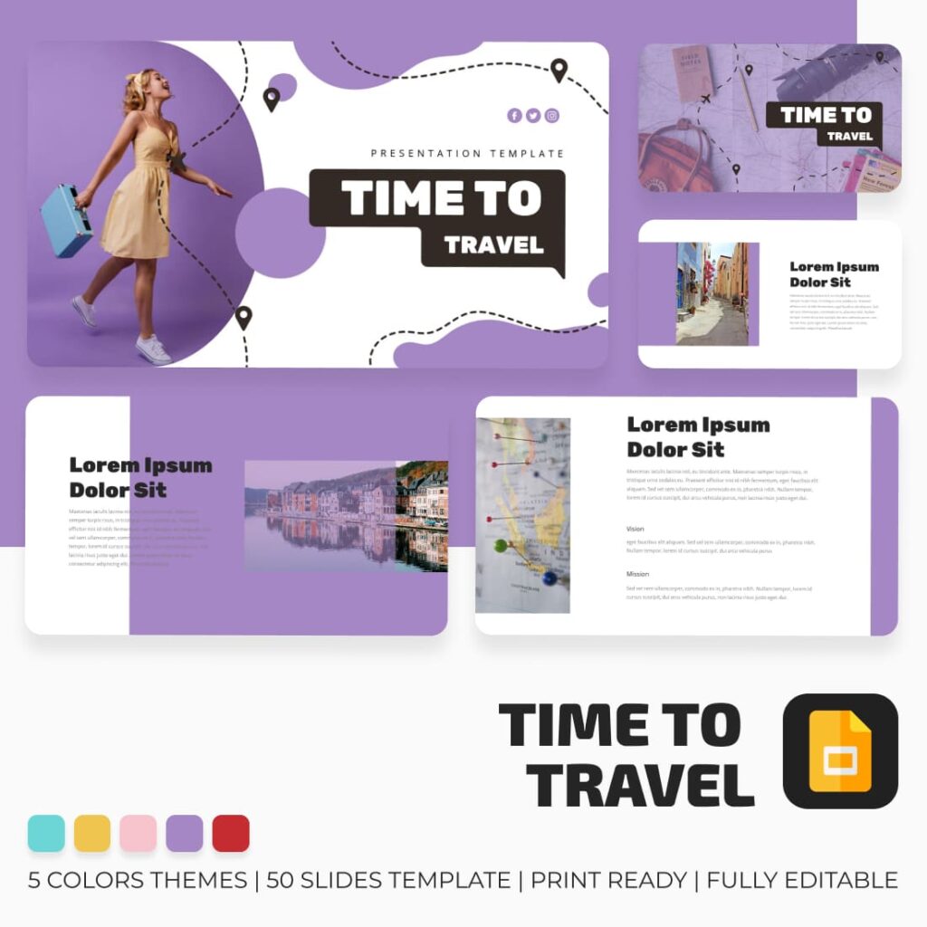 Time to Travel Google Slides Theme – MasterBundles