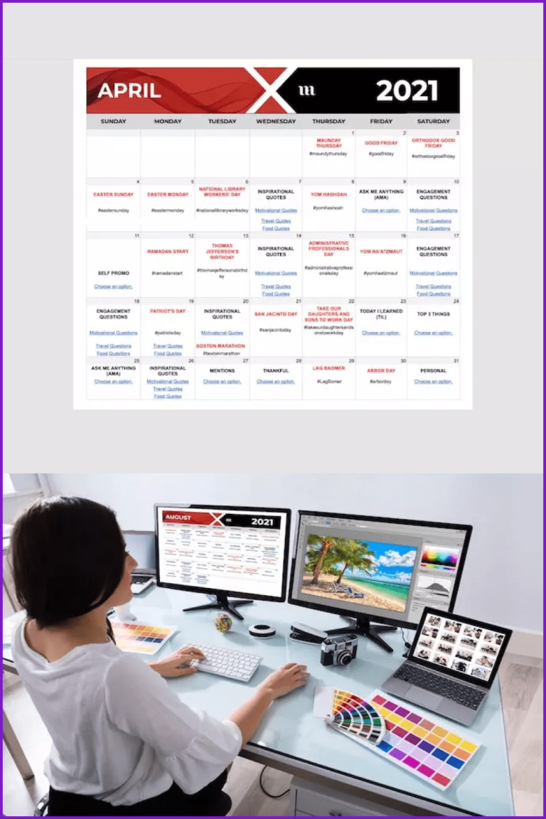 40+ Cool April 2022 Calendars