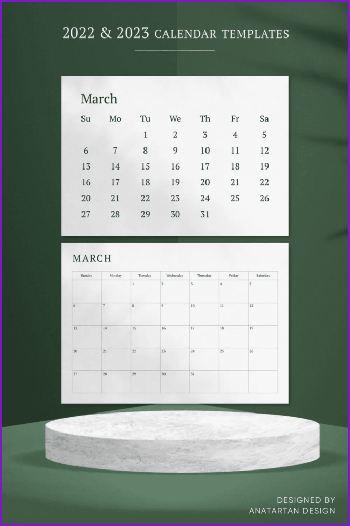 40+ Cool April 2022 Calendars