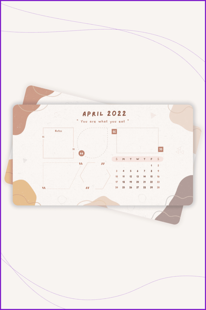 40+ Cool April 2022 Calendars