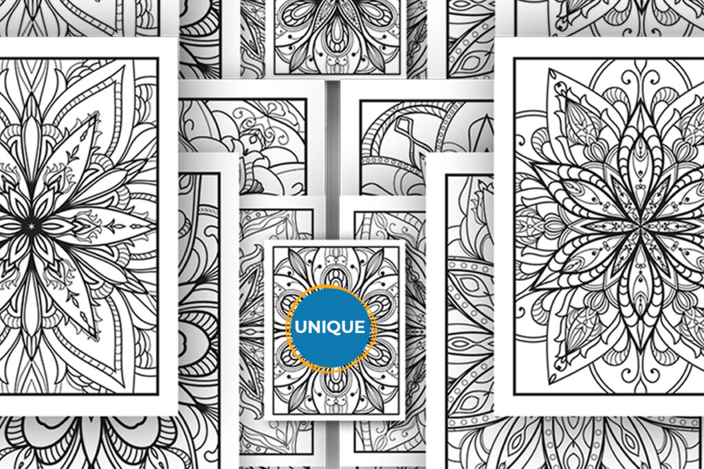 50 Flowers Coloring Pages Bundle- KDP - MasterBundles