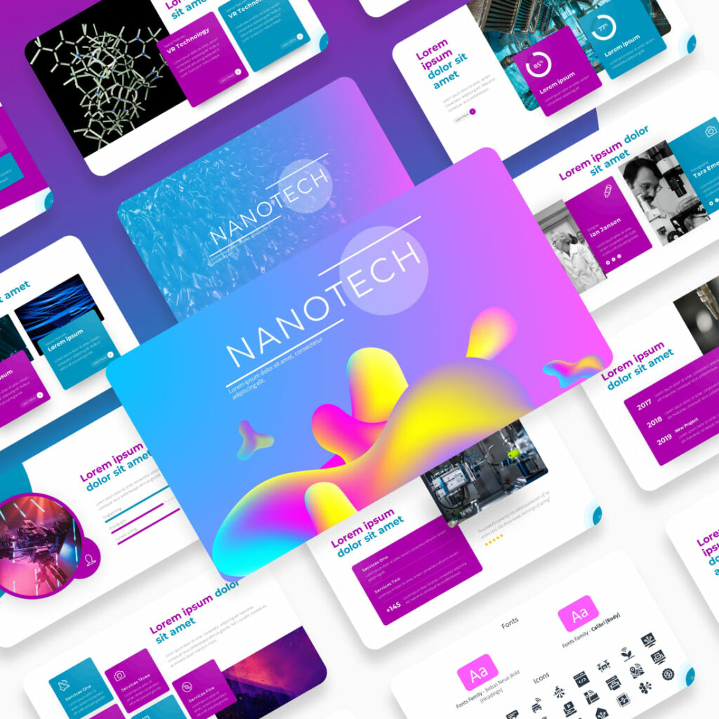 Nano Technology PowerPoint Template – MasterBundles