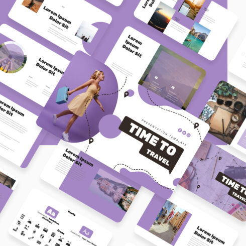 Time to Travel PowerPoint Template – MasterBundles