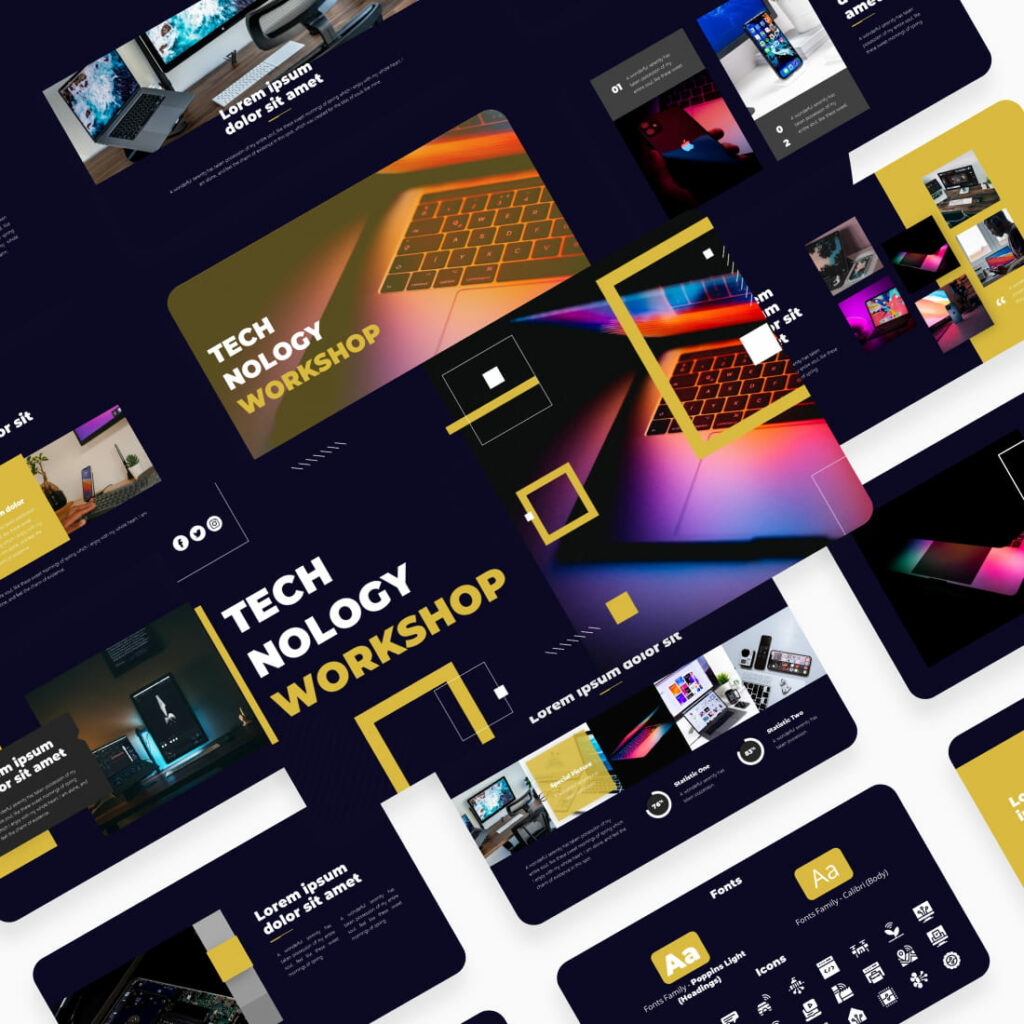 Workshop Technology PowerPoint Template – MasterBundles