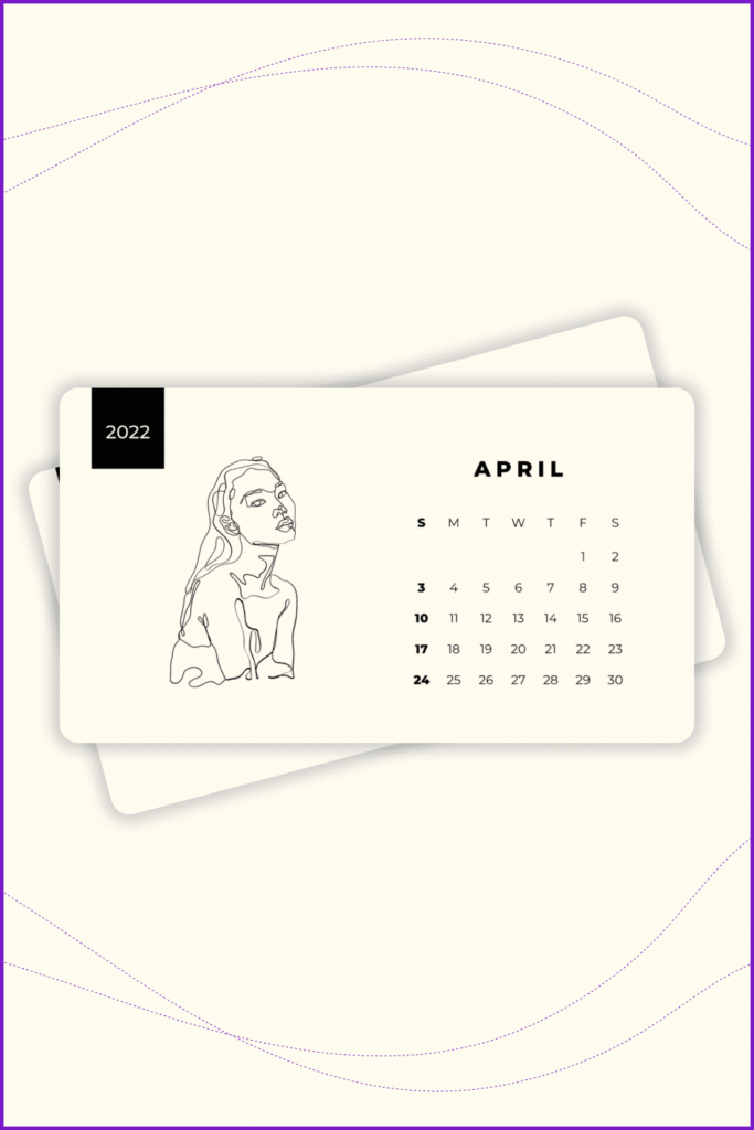 40+ Cool April 2022 Calendars