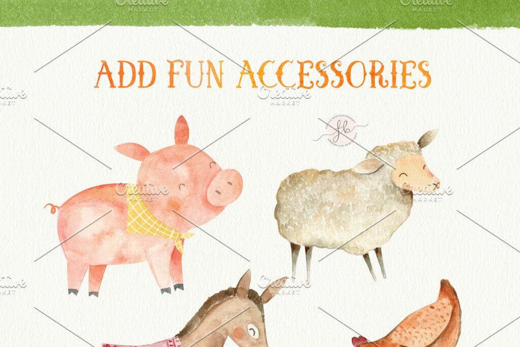 On The Farm Illustrations & Patterns – MasterBundles