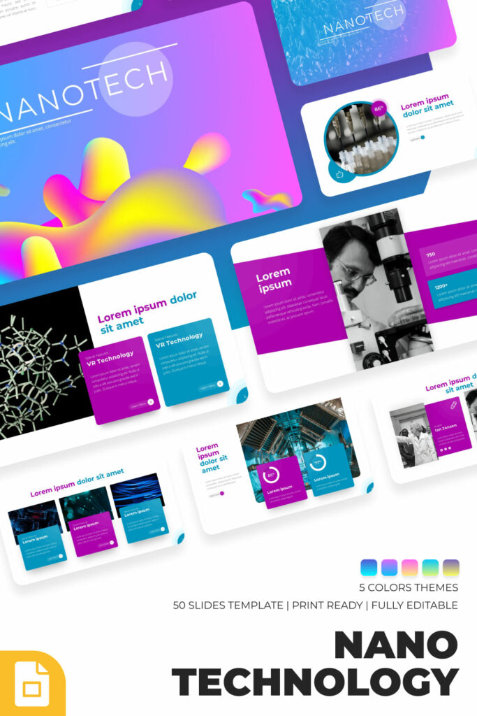 Nano Technology Google Slides Theme – MasterBundles