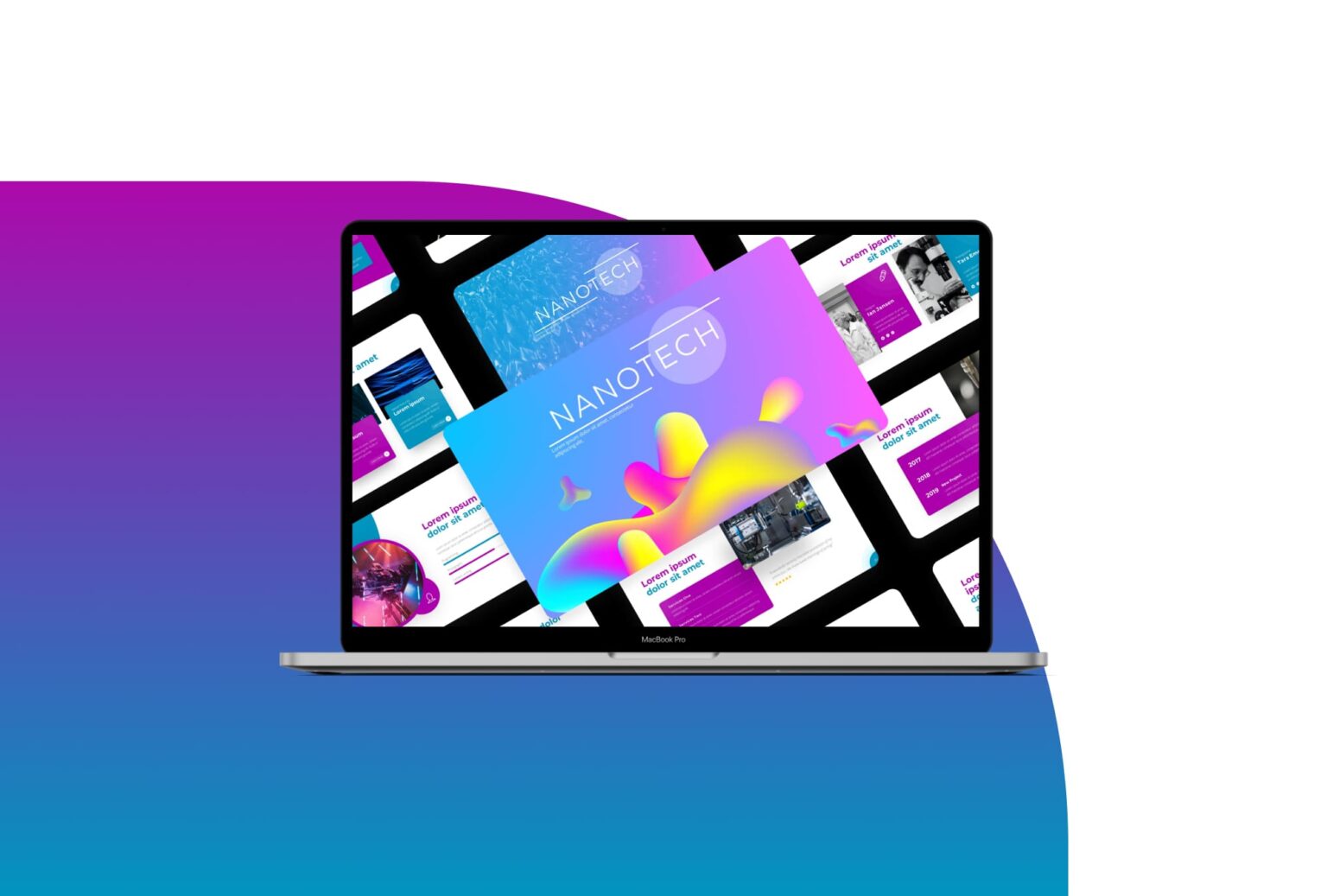 Nano Technology Presentation: 50 Slides PPTX, KEY, Google Slides ...