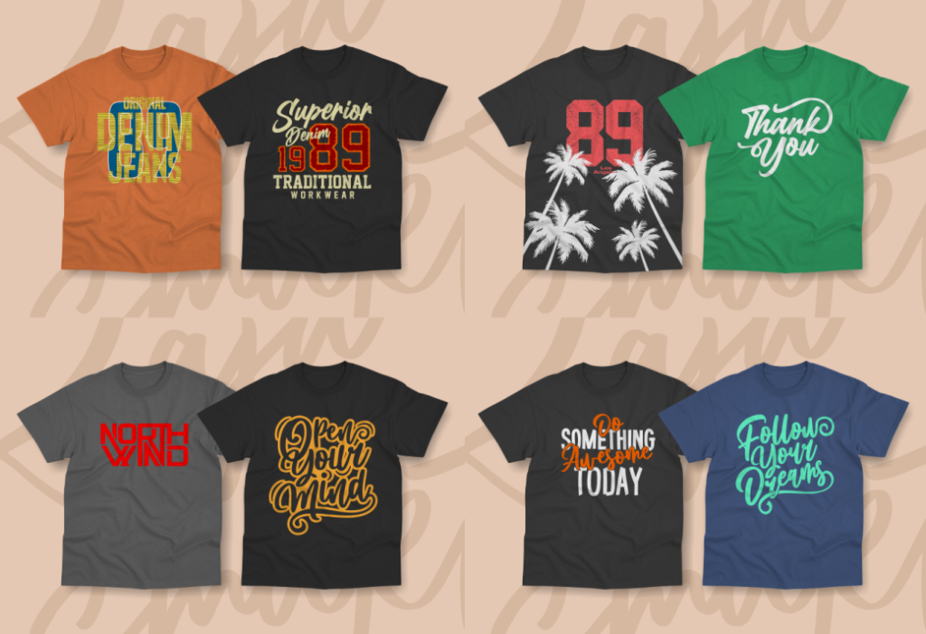 100 TYPOGRAPHY T-SHIRT DESIGN BUNDLE - MasterBundles