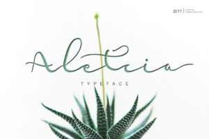 Aletcia Script Writing Font – MasterBundles