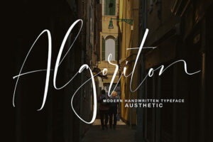 Algoriton Calligraphy Script Font – MasterBundles