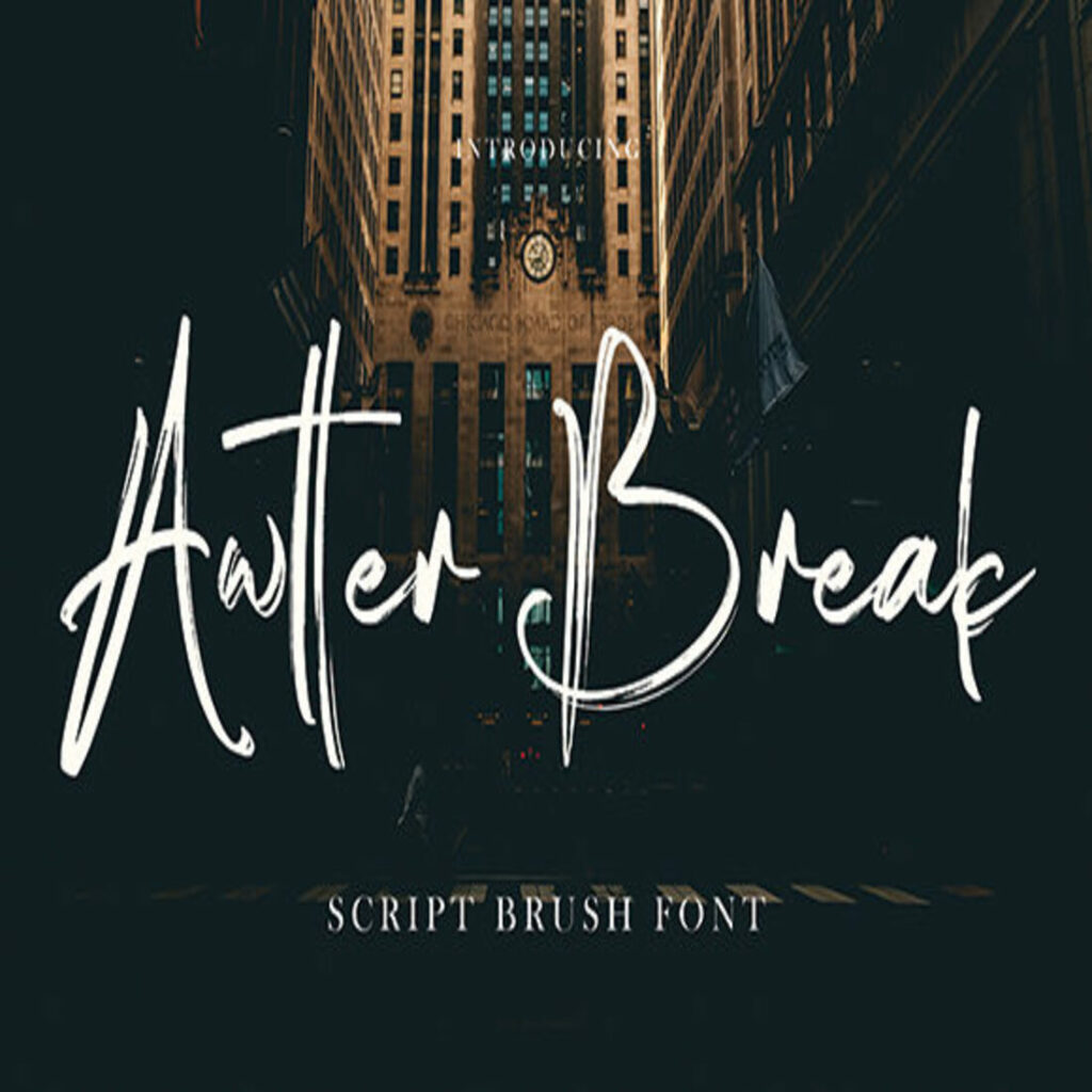 Awtter Break Flowing Brushed Handwritten font – MasterBundles