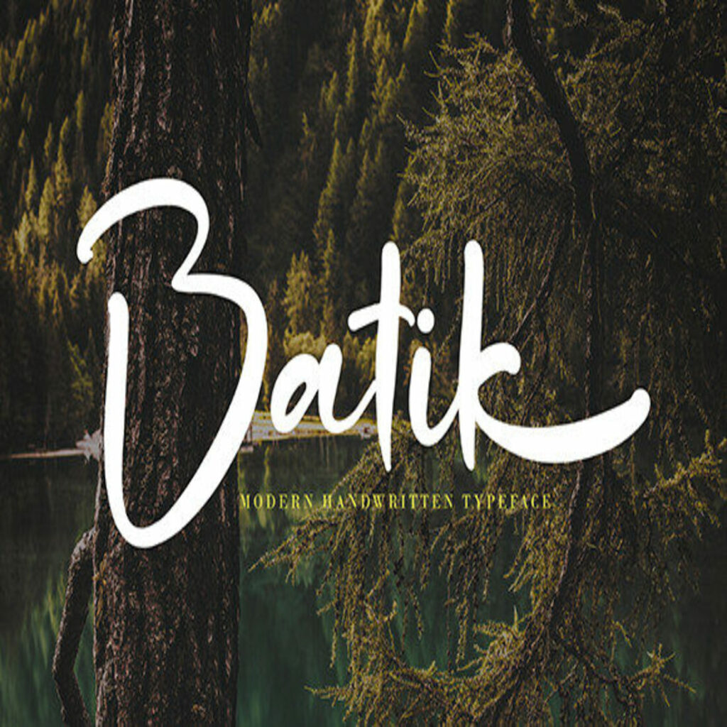 Batik Monoline Script Font – MasterBundles