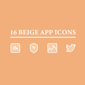 Free Beige App Icons – MasterBundles