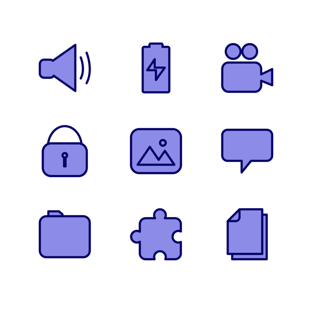 Free Blue App Icons – MasterBundles