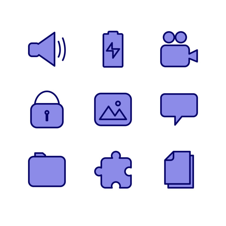 Free Blue App Icons – MasterBundles