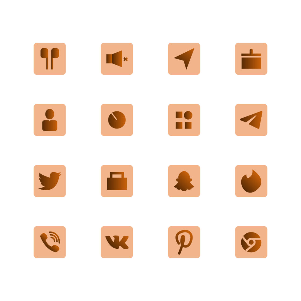 Free Brown App Icons – MasterBundles
