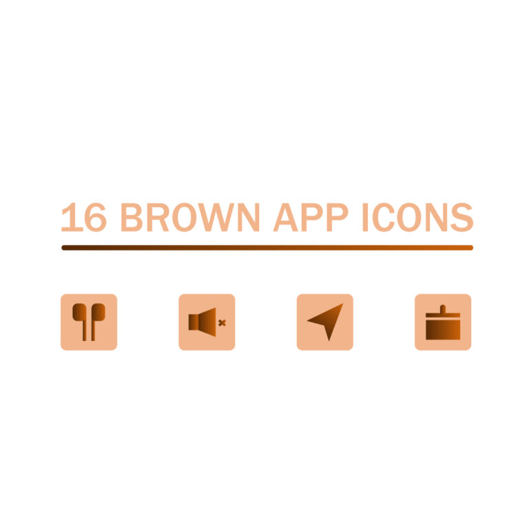 Free Brown App Icons – MasterBundles