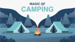 Camping Presentation: 50 Slides PPTX, KEY, Google Slides – MasterBundles