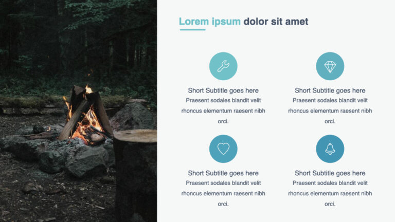 Camping Presentation: 50 Slides PPTX, KEY, Google Slides – MasterBundles