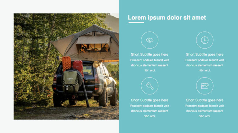 Camping Presentation: 50 Slides PPTX, KEY, Google Slides – MasterBundles