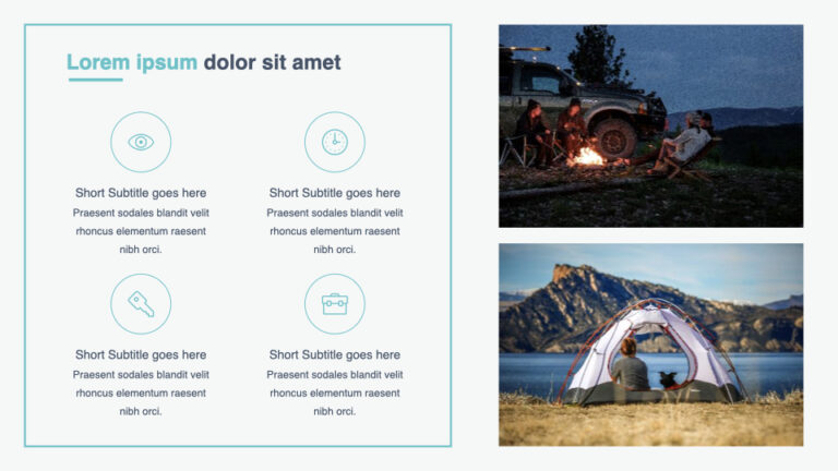 Camping Presentation: 50 Slides PPTX, KEY, Google Slides – MasterBundles