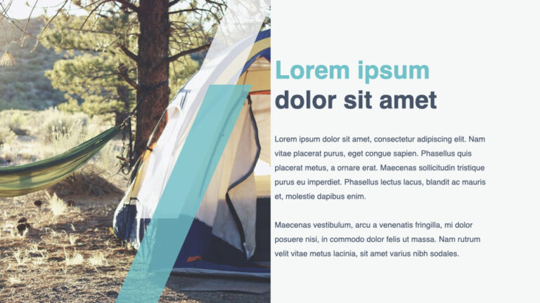 Camping Presentation: 50 Slides PPTX, KEY, Google Slides – MasterBundles