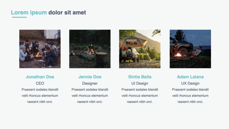 Camping Presentation: 50 Slides PPTX, KEY, Google Slides – MasterBundles