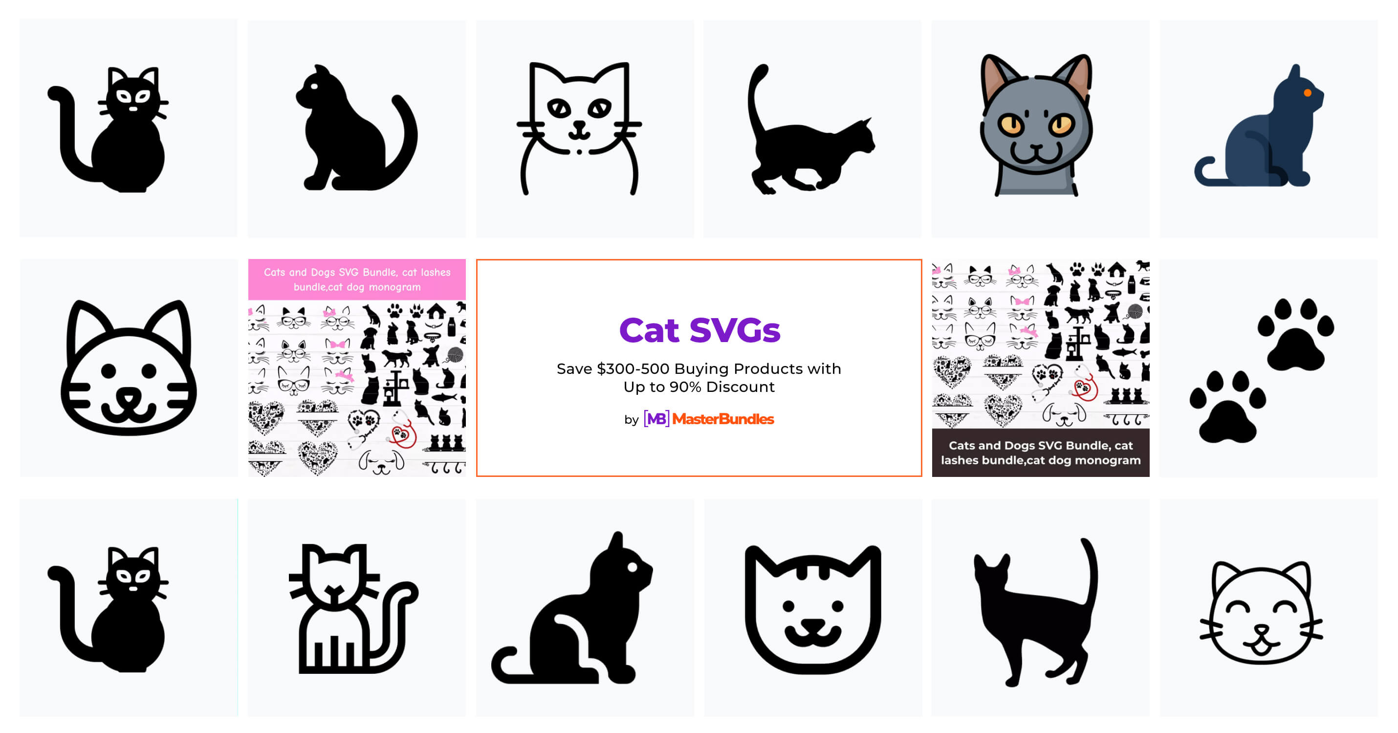2+ Cat SVG Bundles for 2025 - MasterBundles