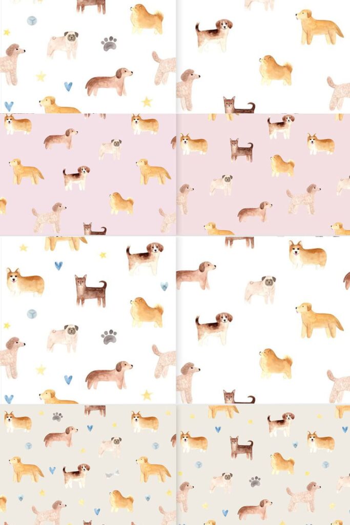 Cats and Dogs Patterns – MasterBundles