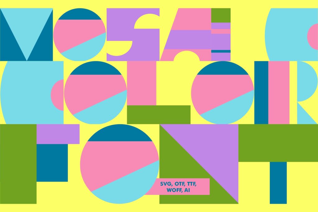 Mosaic Color Font – MasterBundles