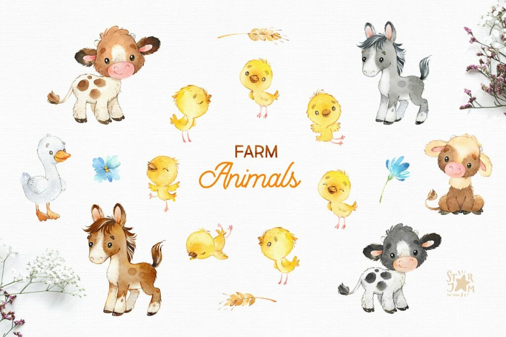 Cute Farm. Country Collection – MasterBundles