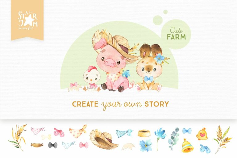 Cute Farm. Country Collection – MasterBundles