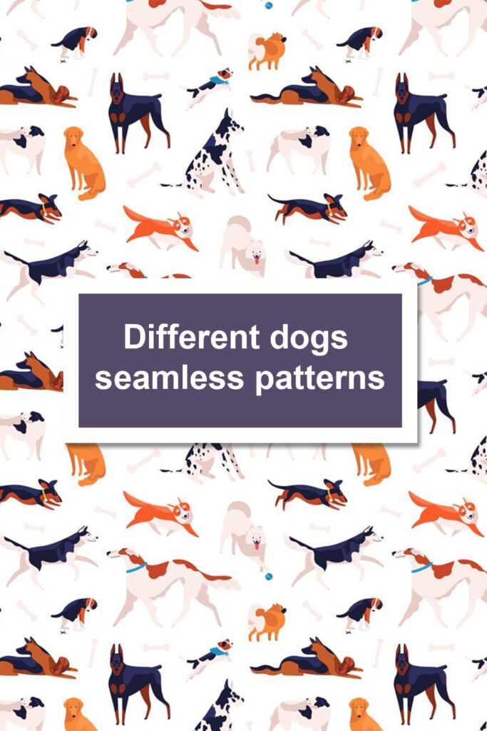 Different Dogs Seamless Patterns – MasterBundles