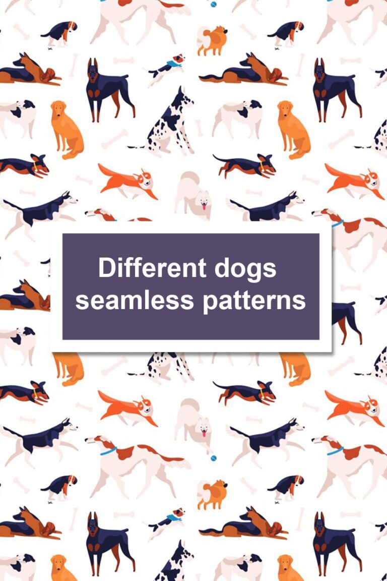 Different Dogs Seamless Patterns – MasterBundles