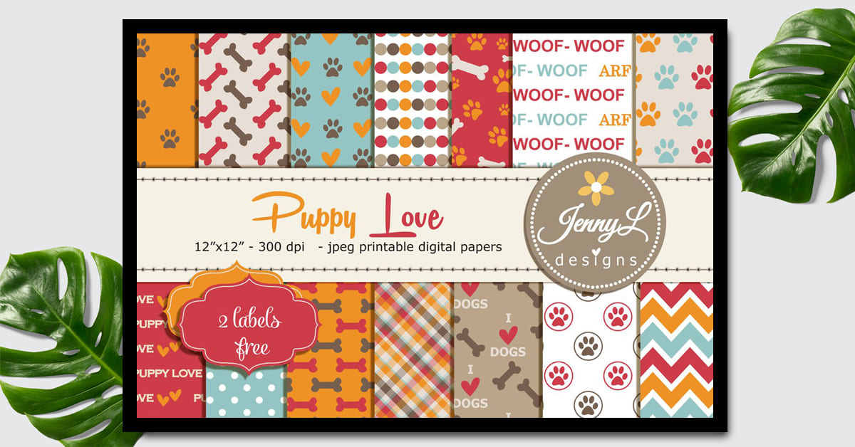 Dog Digital paper /Pet Digital Paper – MasterBundles