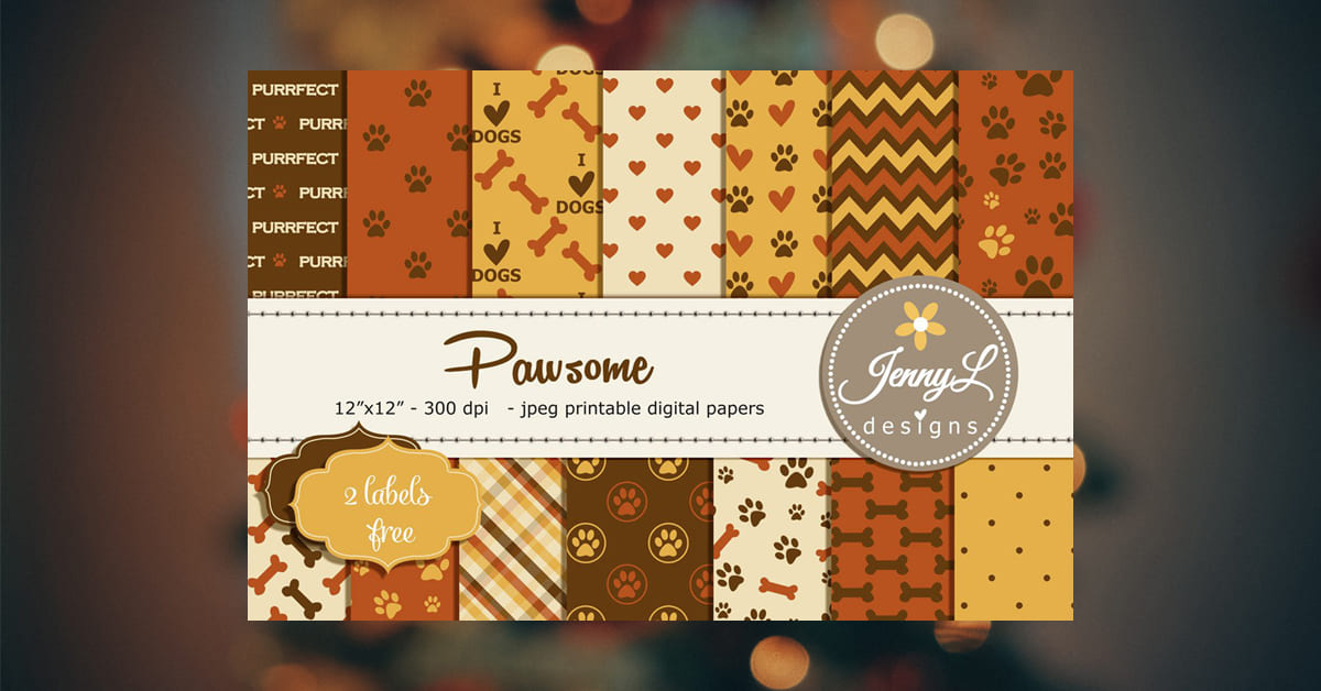 Dog Digital Papers – MasterBundles