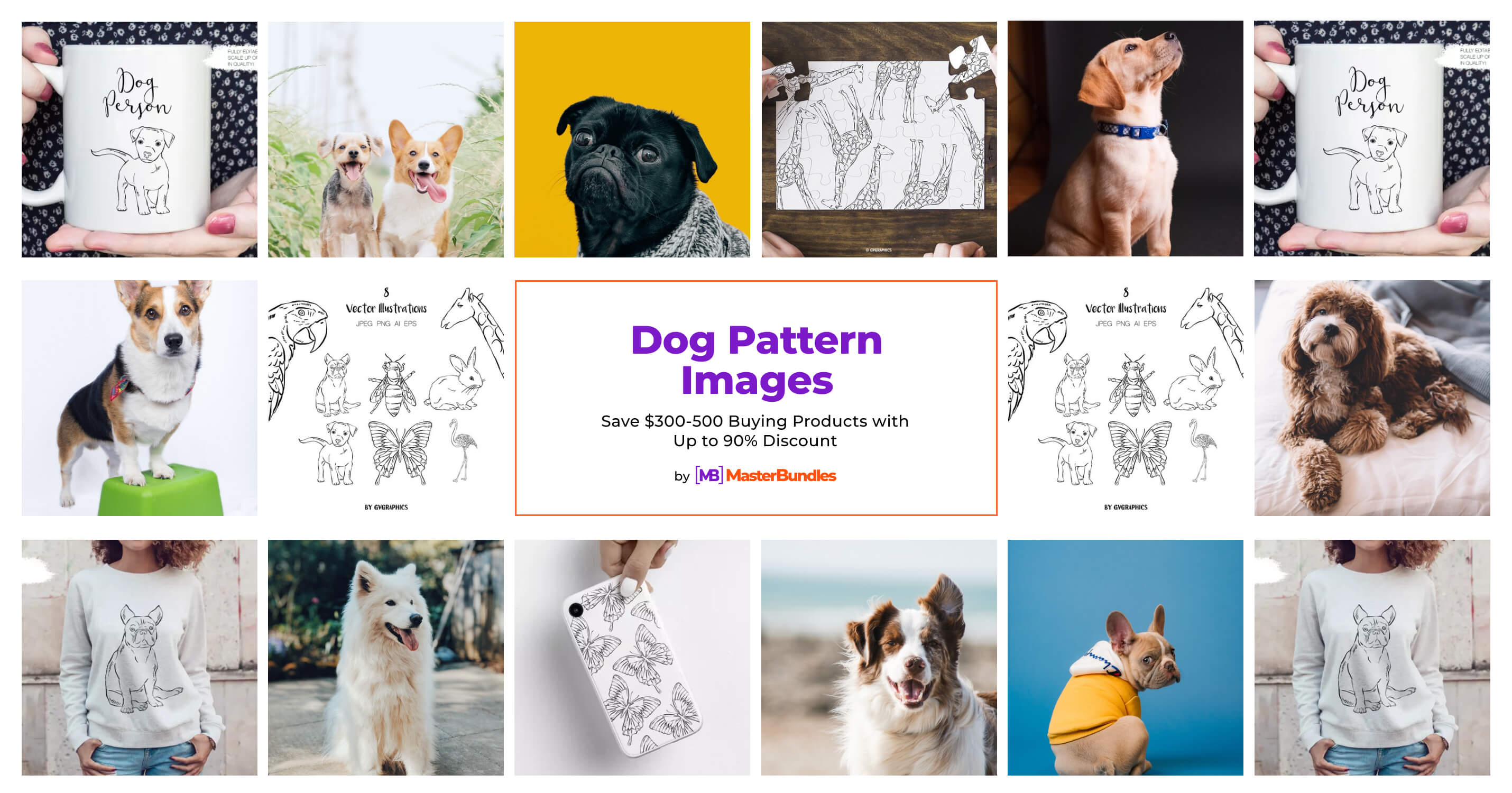 233+ Dog Pattern Digital Bundles for 2024 - MasterBundles
