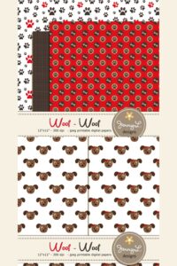 Dog Puppy Digital Papers – MasterBundles
