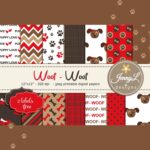 Dog Puppy Digital Papers – MasterBundles