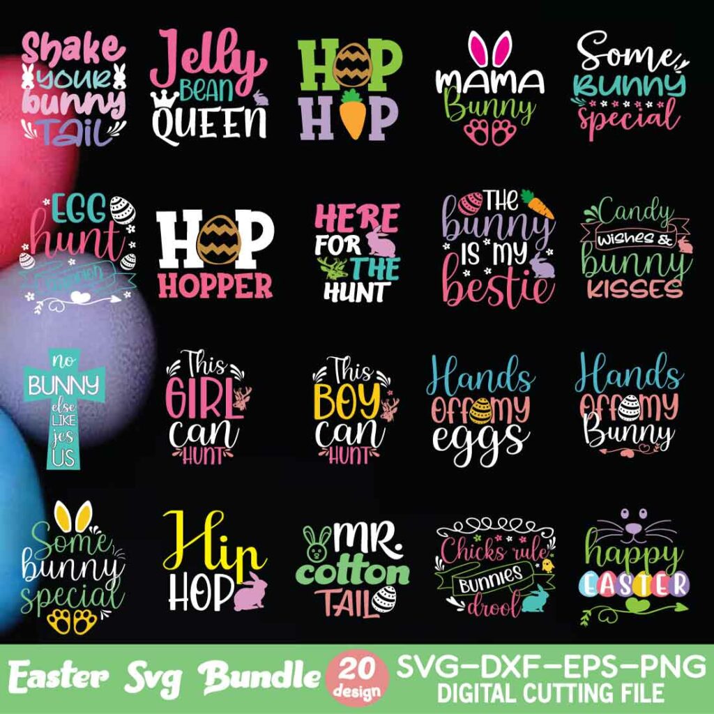 Easter Seamless Pattern SVG Easter SVG Egg SVG Bunny SVG – MasterBundles