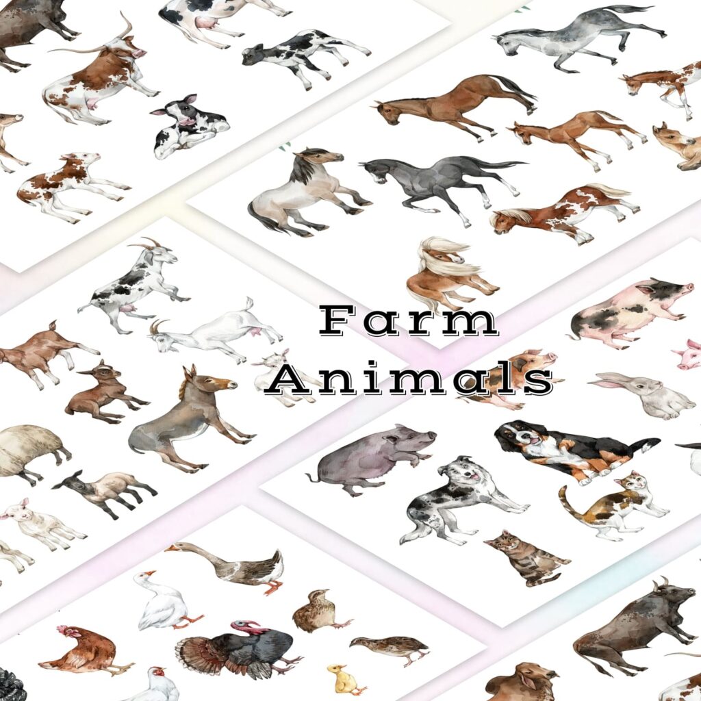 "Farm Animals" Encyclopedia – MasterBundles