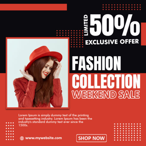 Fashion Banner Template, Facebook, Instagram, Social Media post ...