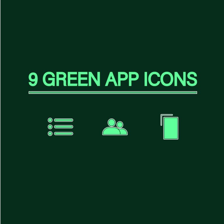 Free Green App Icons – MasterBundles