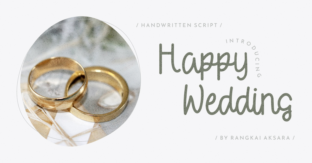 Happy Wedding Free Font – MasterBundles